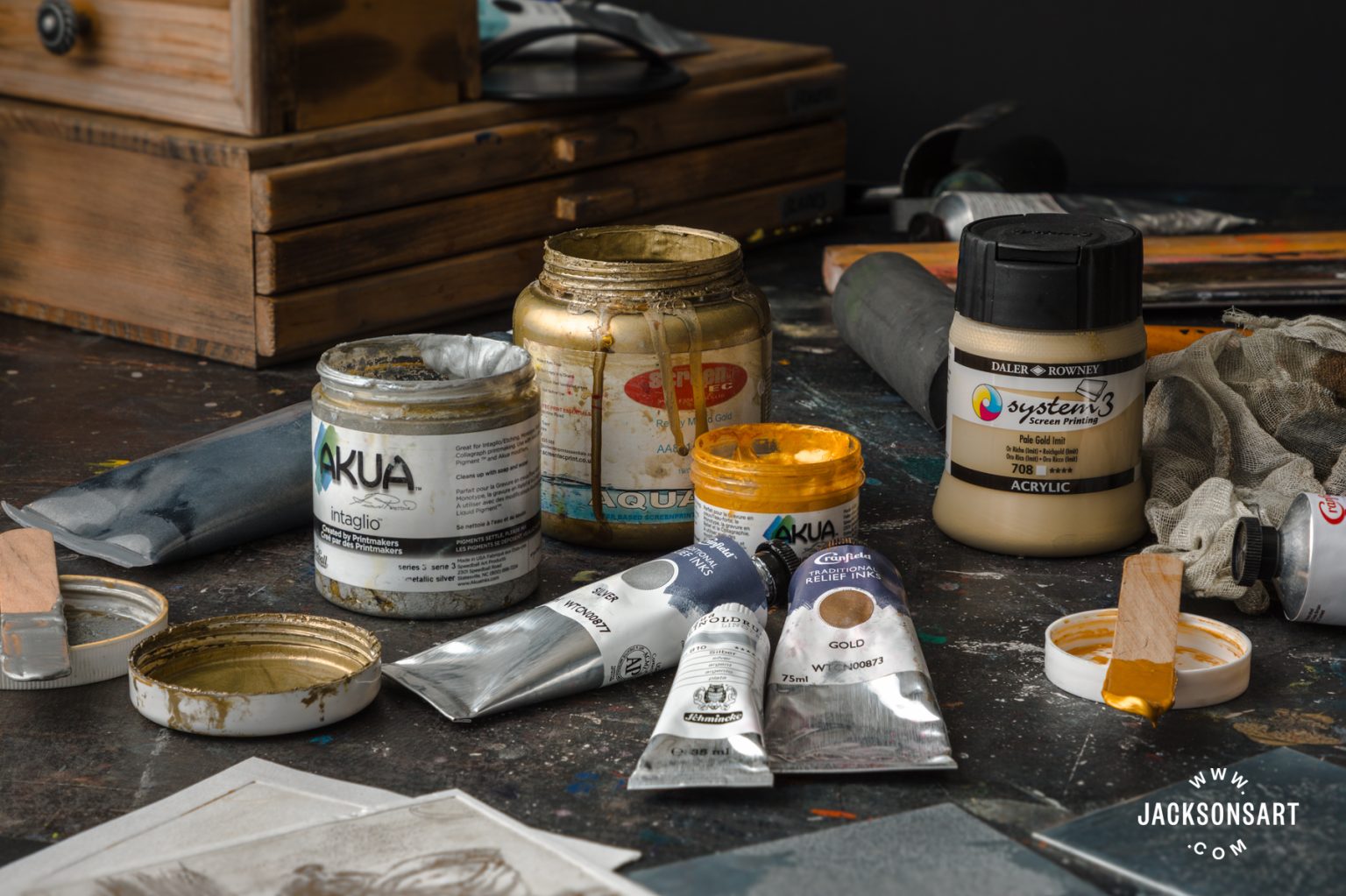 Printmaking With Metallic Ink - Jackson's Art Blog