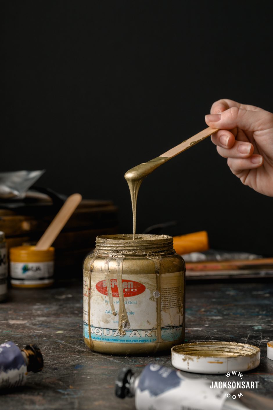 Printmaking With Metallic Ink - Jackson's Art Blog