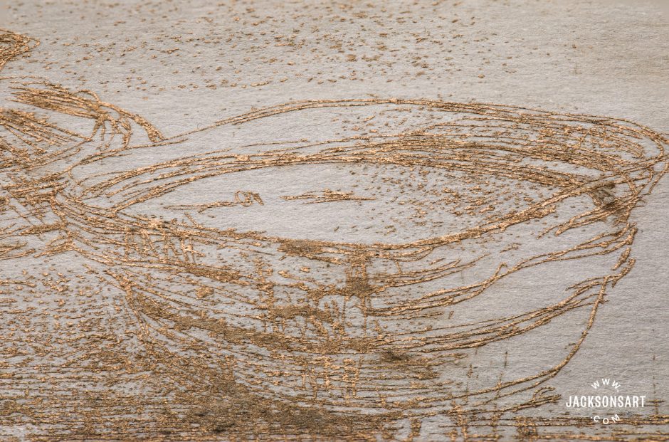 Printmaking With Metallic Ink - Jackson's Art Blog