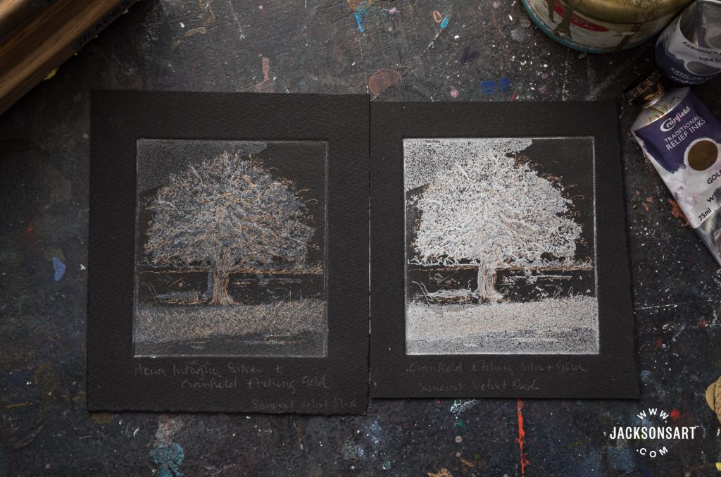 Printmaking With Metallic Ink - Jackson's Art Blog