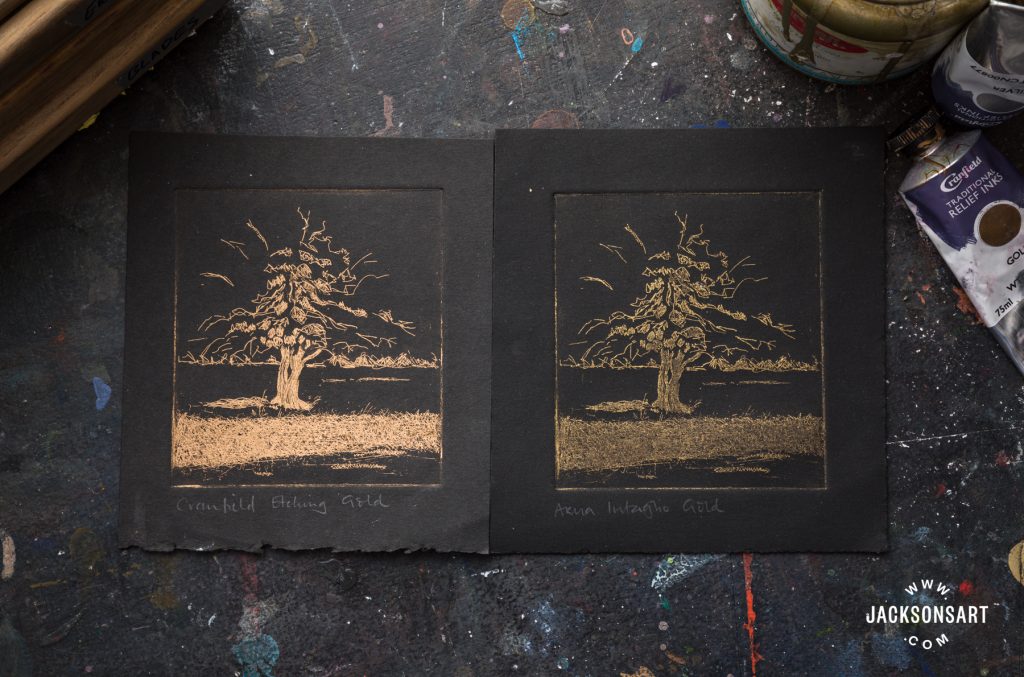 Printmaking With Metallic Ink - Jackson's Art Blog