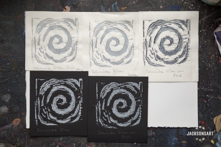 Printmaking With Metallic Ink - Jackson's Art Blog