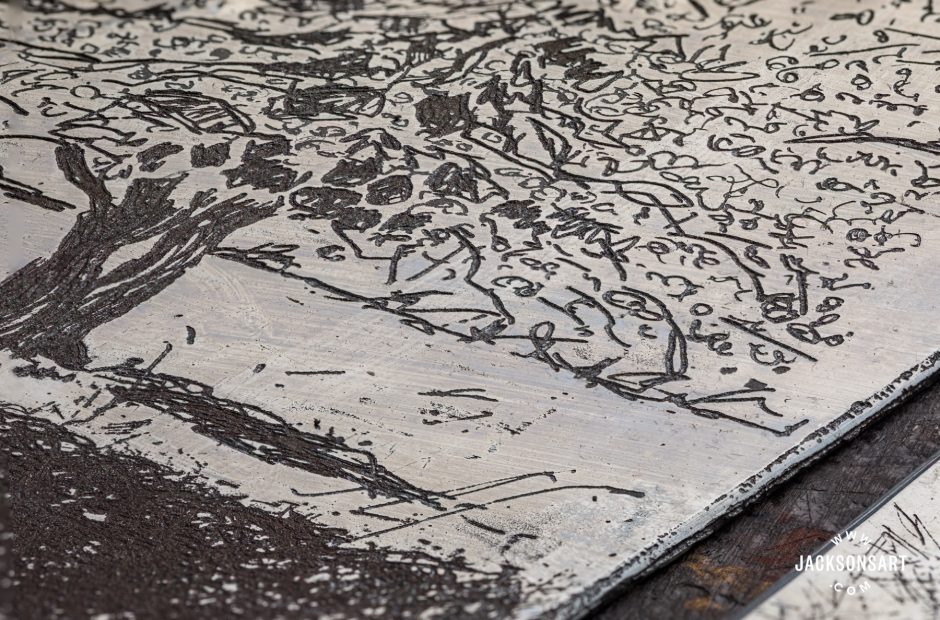 Printmaking With Metallic Ink - Jackson's Art Blog