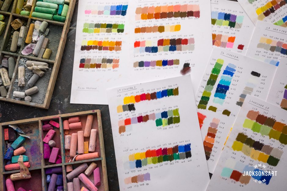 Unison Hand Painted Colour Chart - Jackson's Art Blog
