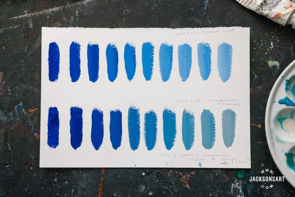 What Unbleached Titanium Can Add to Your Palette - Jackson's Art Blog ...