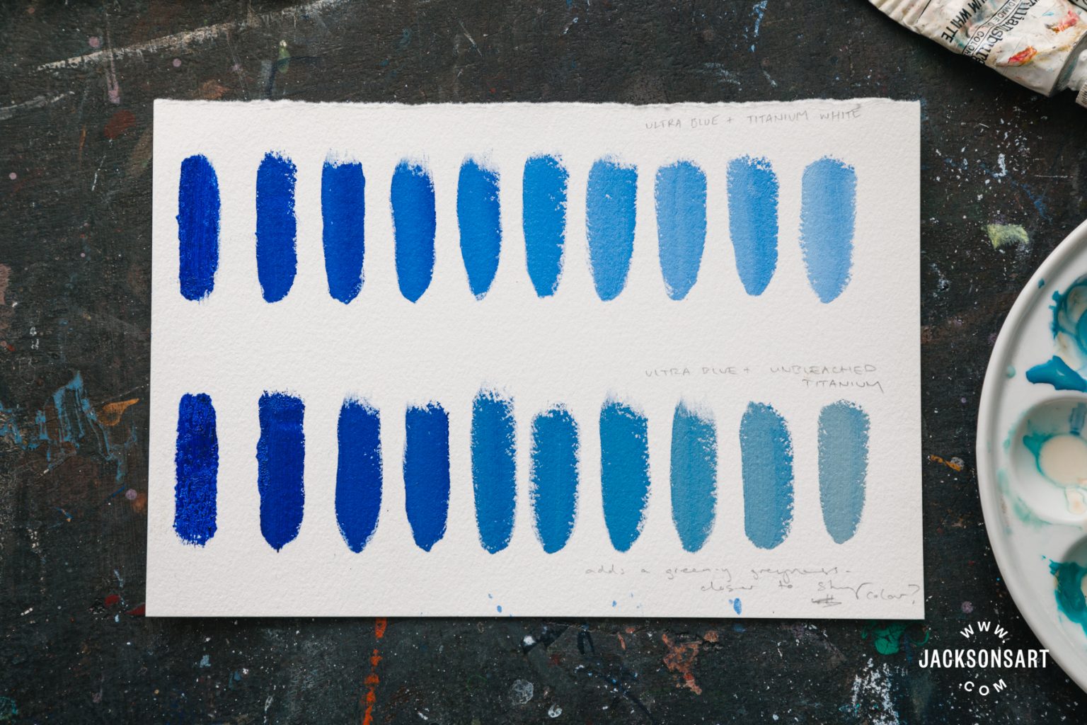 What Unbleached Titanium Can Add to Your Palette - Jackson's Art Blog ...