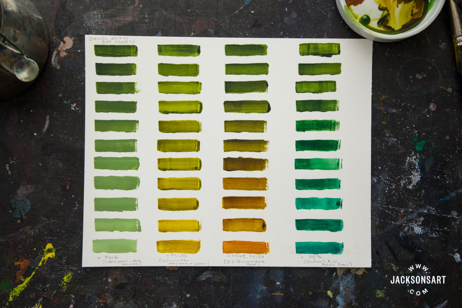 Sap Green: From Dye to Mixed Pigment - Jackson's Art Blog