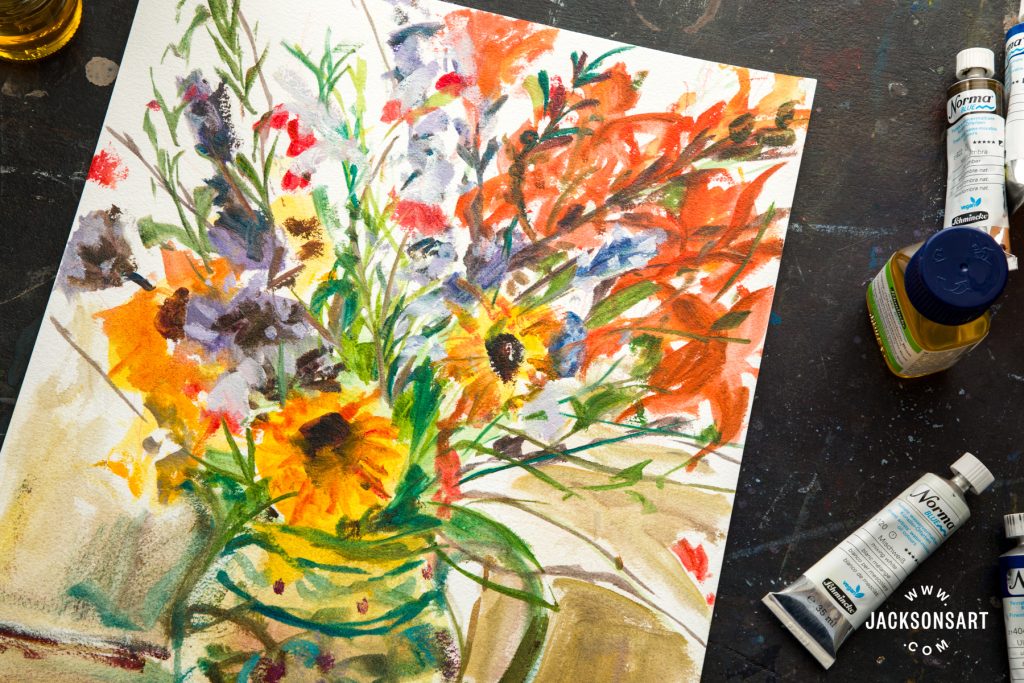 Schmincke Norma Blue Water-Mixable Oil Colours Review - Jackson's Art Blog