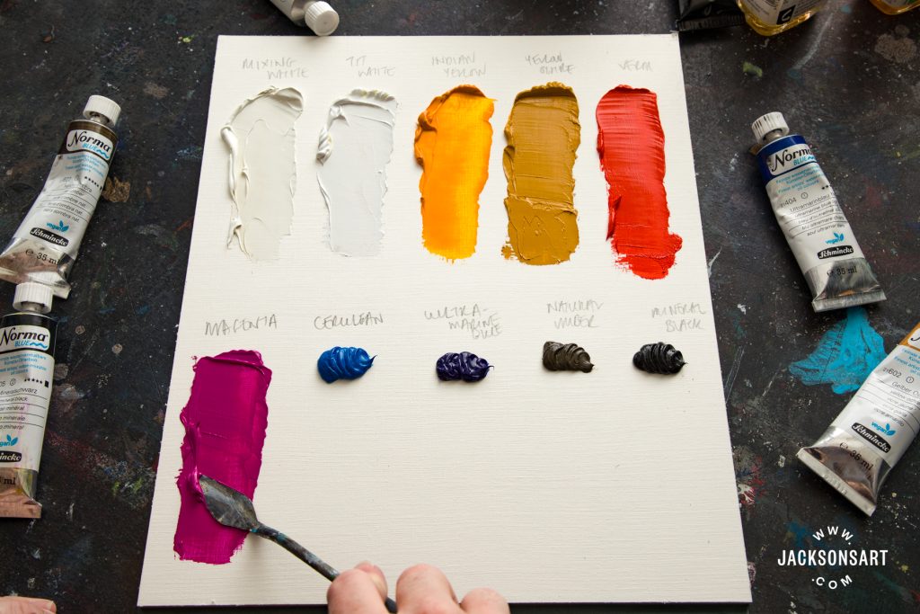 Schmincke Norma Blue Water-Mixable Oil Colours Review - Jackson's Art Blog