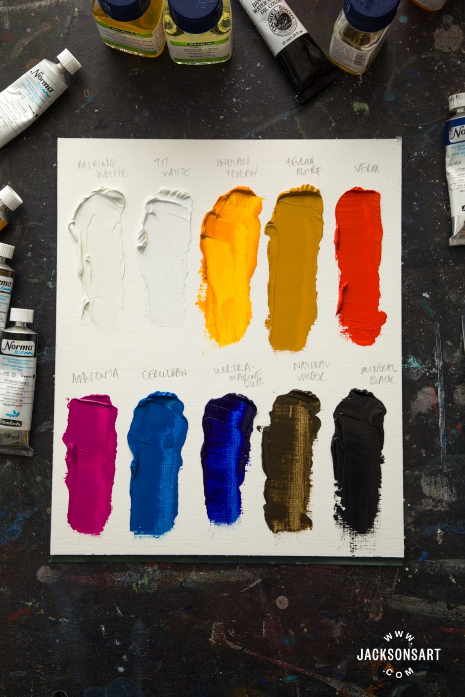 Schmincke Norma Blue Water-Mixable Oil Colours Review - Jackson's Art Blog