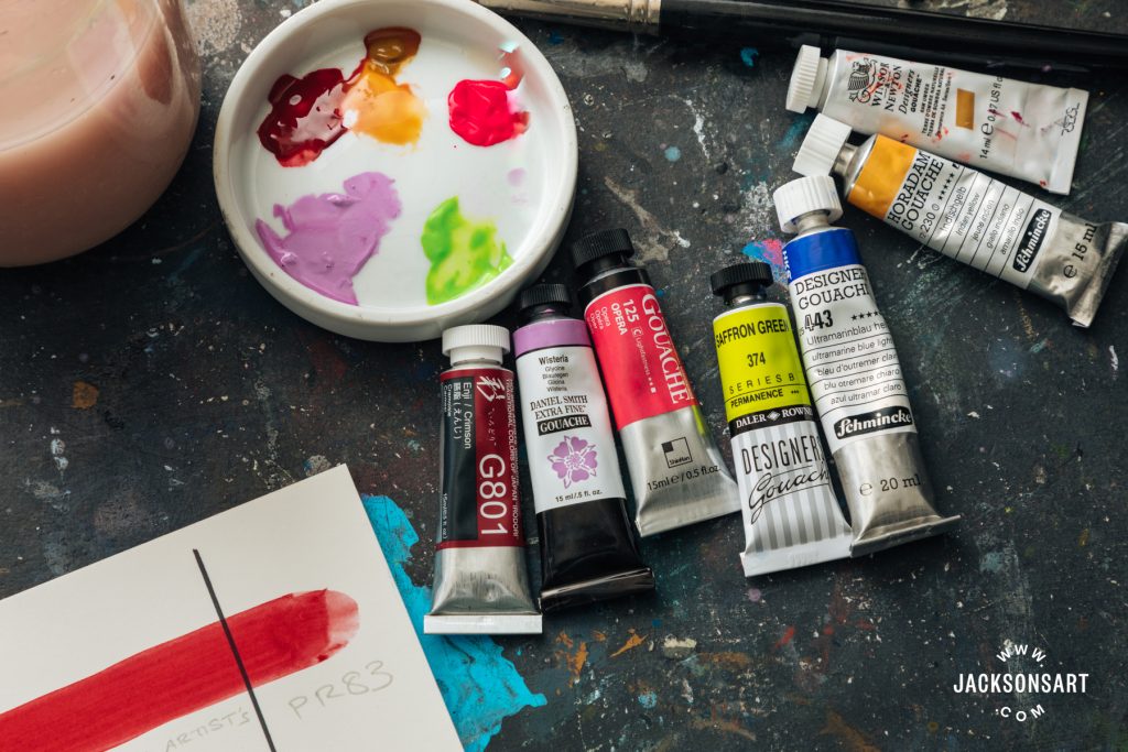 The Difference Between Artist and Designer Gouache - Jackson's Art Blog ...