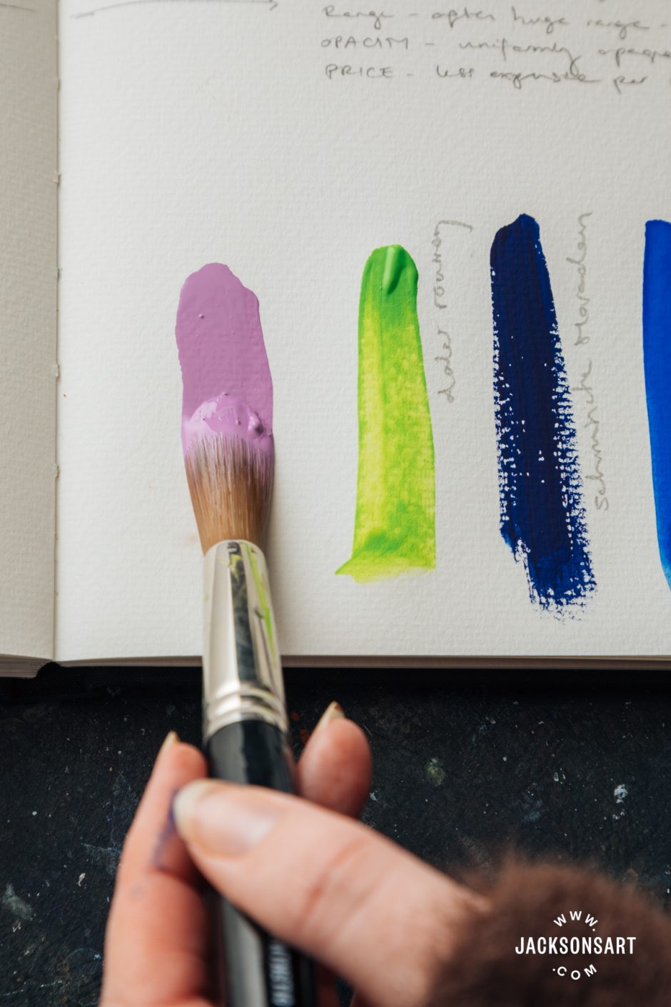 The Difference Between Artist and Designer Gouache - Jackson's Art Blog