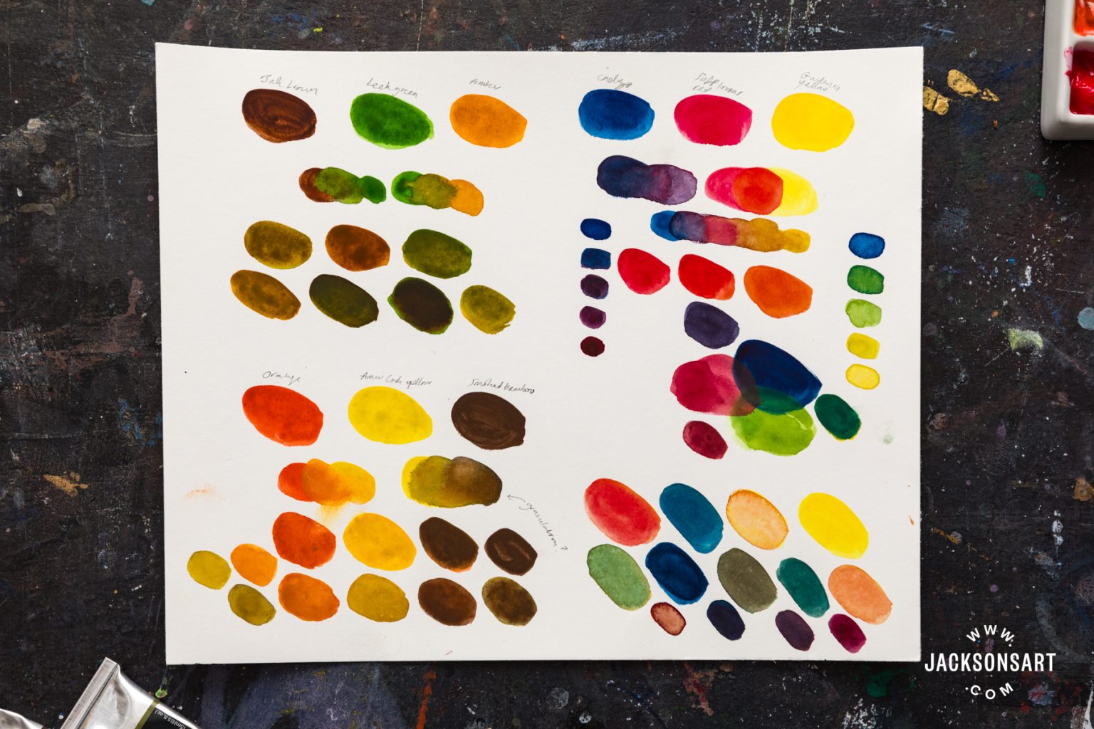 Holbein Artists' Gouache Irodori Autumn Palette Review - Jackson's Art Blog