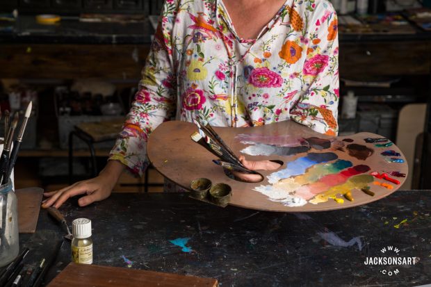 Tips for Setting up an Oil Painting Palette - Jackson's Art Blog