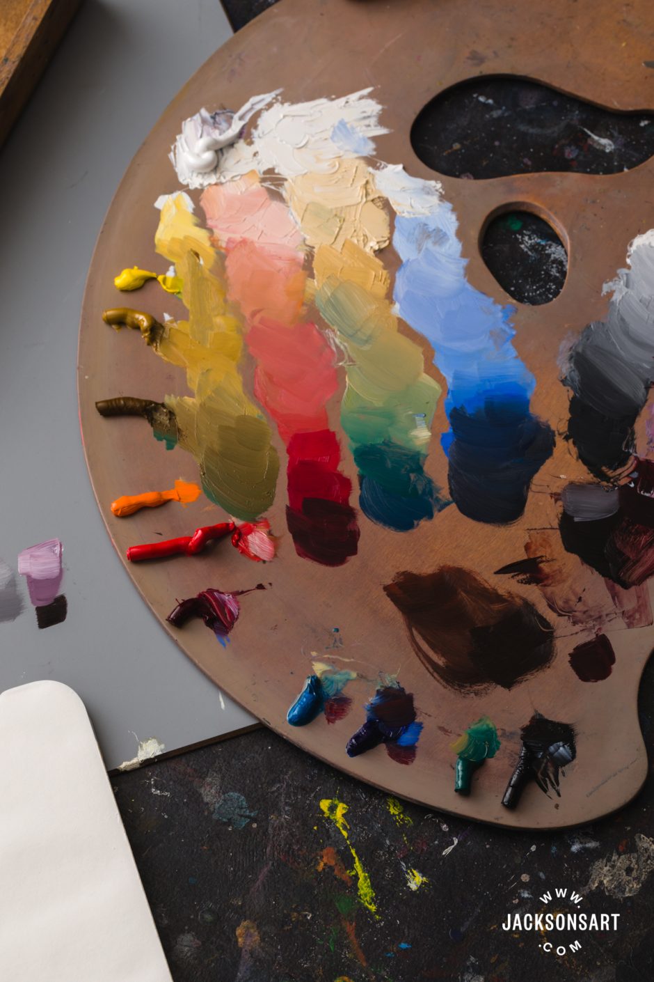 Tips for Setting up an Oil Painting Palette - Jackson's Art Blog