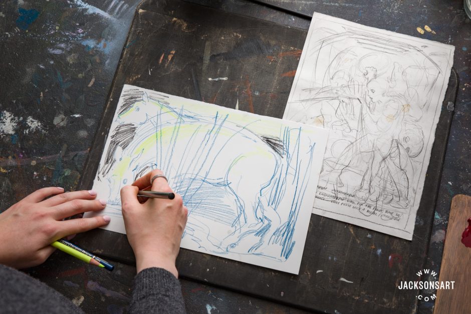 Preparatory Drawing Methods for Painting - Jackson's Art Blog