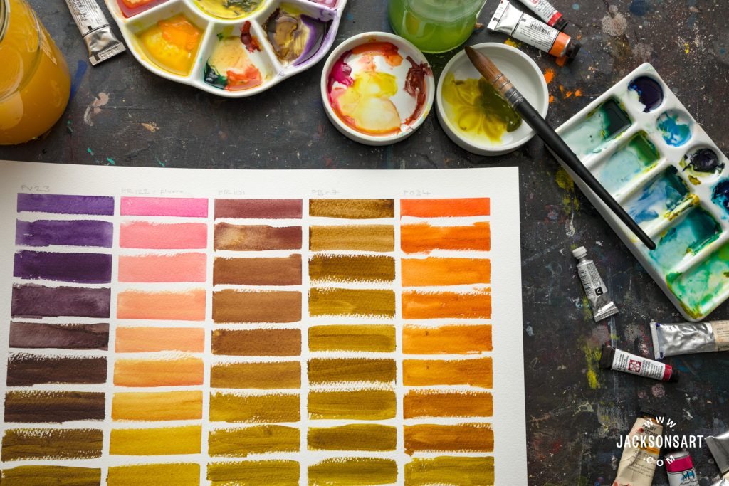 Green Gold and its Colour Mixing Possibilities - Jackson's Art Blog