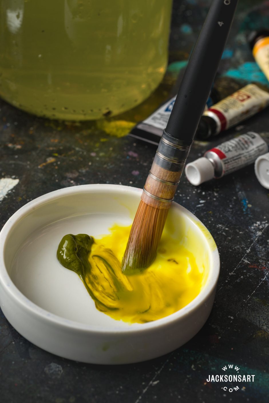Green Gold and its Colour Mixing Possibilities - Jackson's Art Blog
