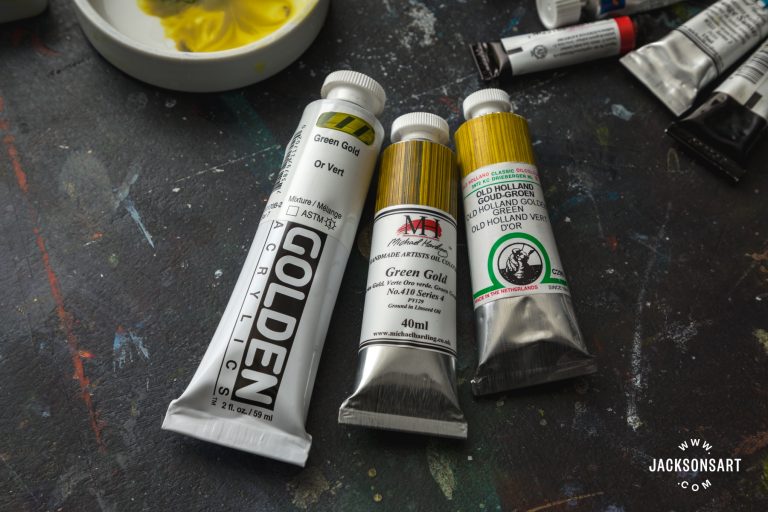 Green Gold and its Colour Mixing Possibilities - Jackson's Art Blog