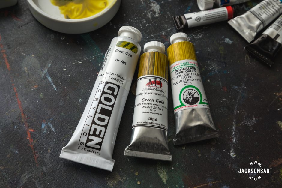 Green Gold and its Colour Mixing Possibilities - Jackson's Art Blog