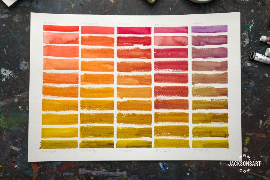 Green Gold and its Colour Mixing Possibilities - Jackson's Art Blog