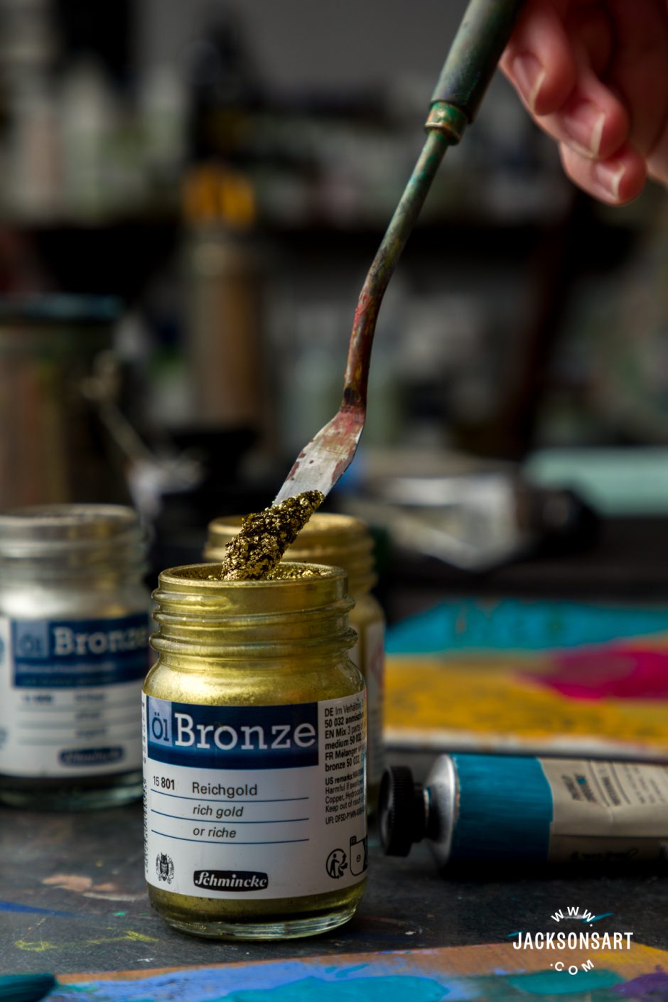 Metallic Effects for Oil Painting With Schmincke Oil Bronze Powders ...