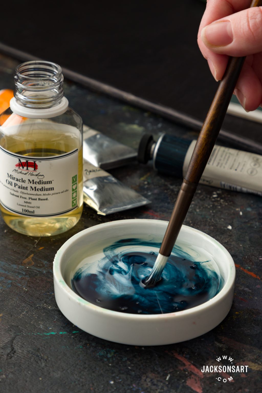 Non-Toxic Oil Painting With Michael Harding Miracle Medium - Jackson's Art Blog