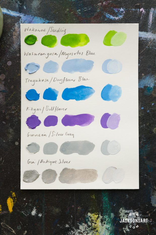 Review of Holbein Artists Gouache Irodori Spring Palette - Jackson's Art Blog