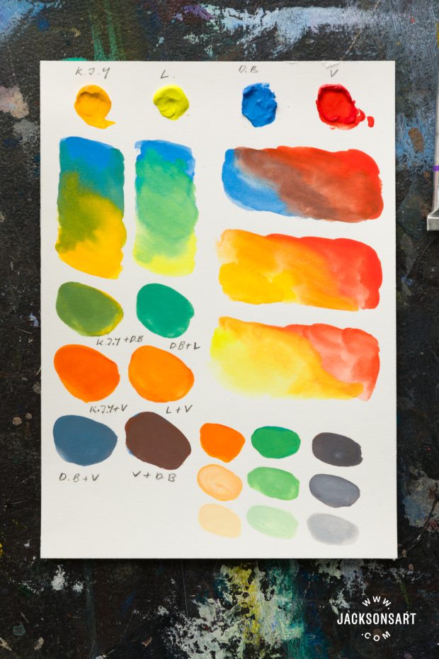 Review of Holbein Artists Gouache Irodori Spring Palette - Jackson's Art Blog