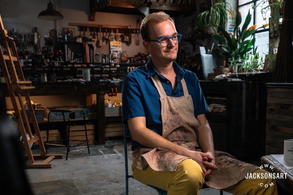 Painting in Acrylic or Oil on Top of Gold Leaf - Jackson's Art Blog