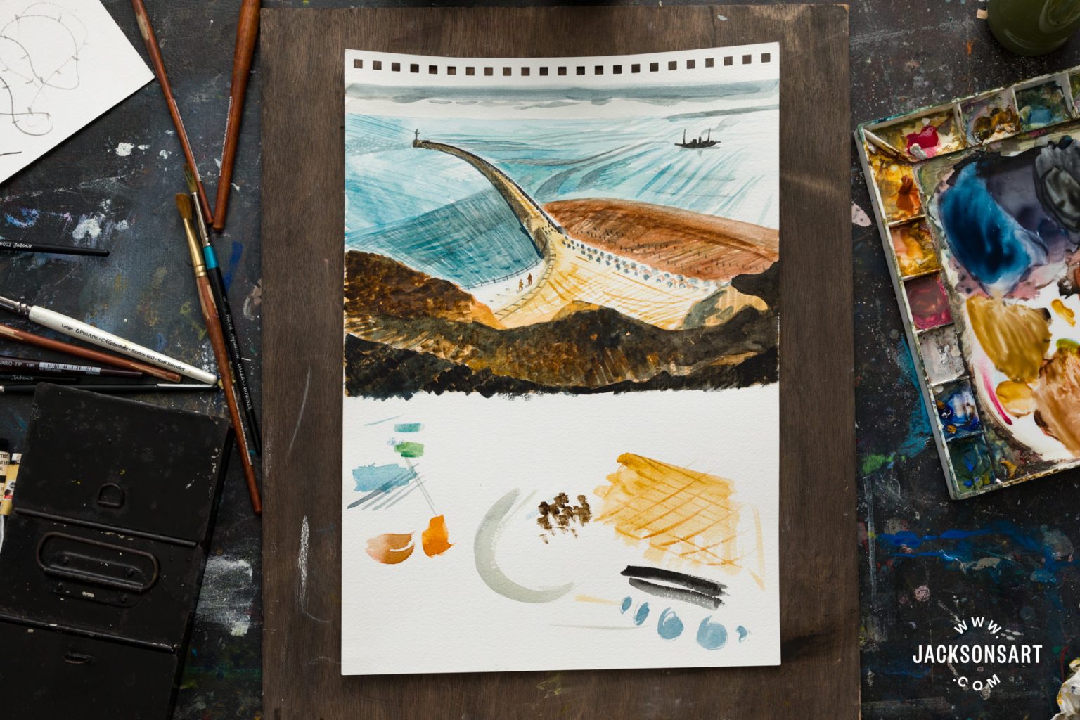Recreating the Colour Palette of Eric Ravilious - Jackson's Art Blog