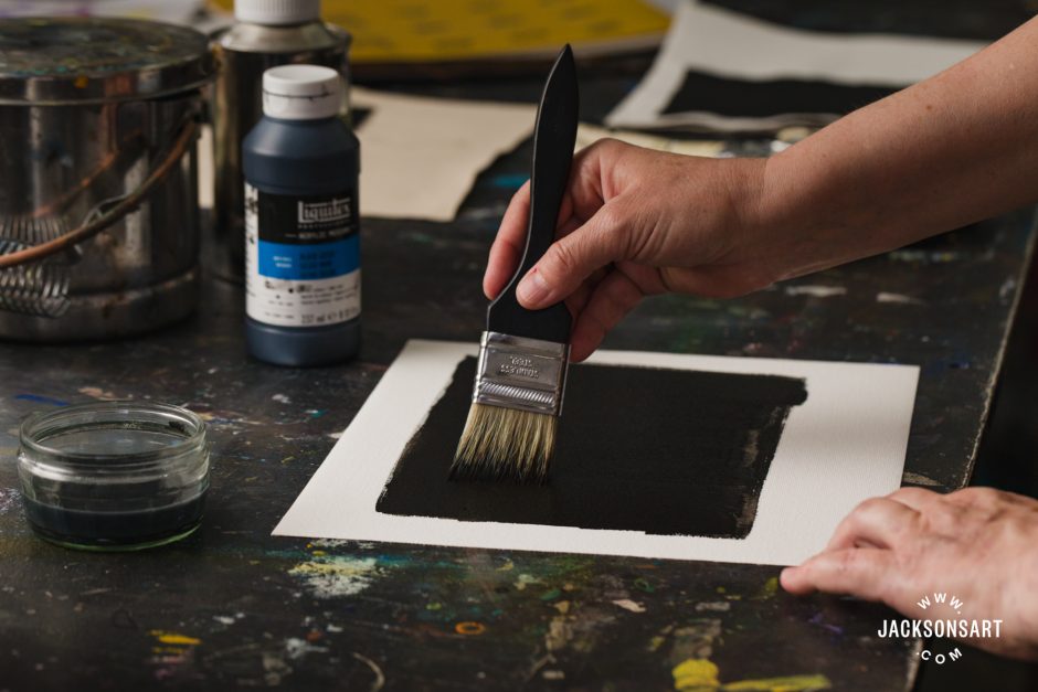 Using Black Gesso for Depth in Your Painting - Jackson's Art Blog