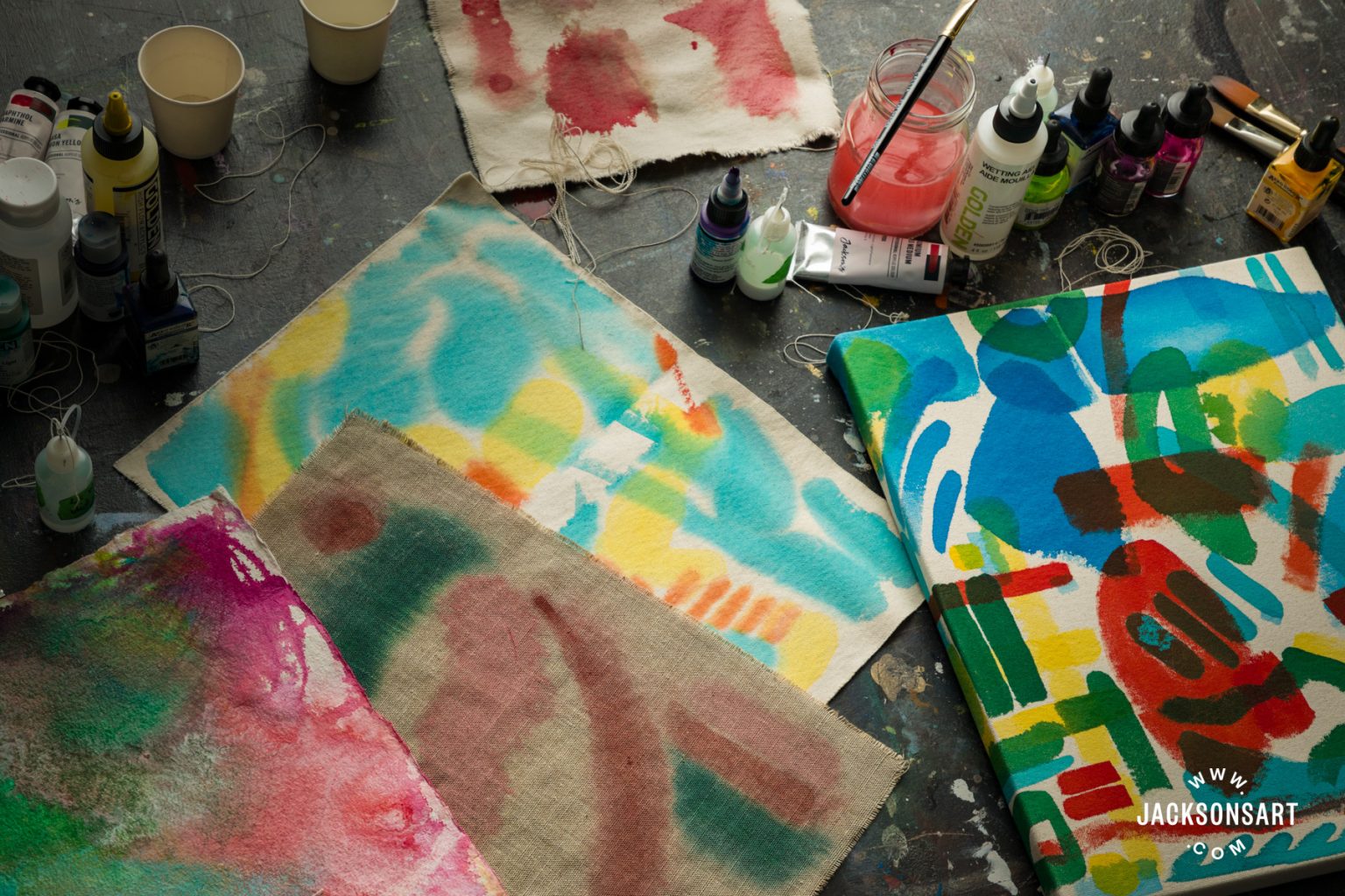 Acrylic Soak-Stain Painting: Preparation and Methods - Jackson's Art Blog