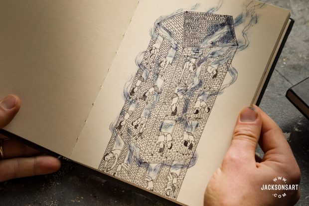 Contained in the Sketchbook of Benjamin Phillips - Artshow24