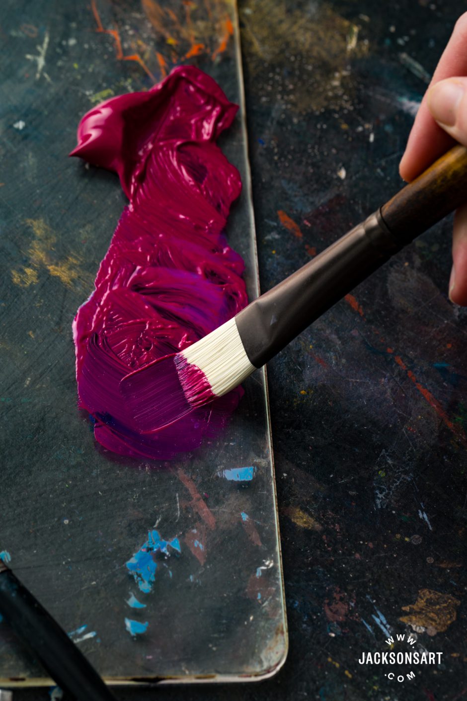 Artist Review of Old Holland Quinacridone Fuchsia Acrylic Paint ...