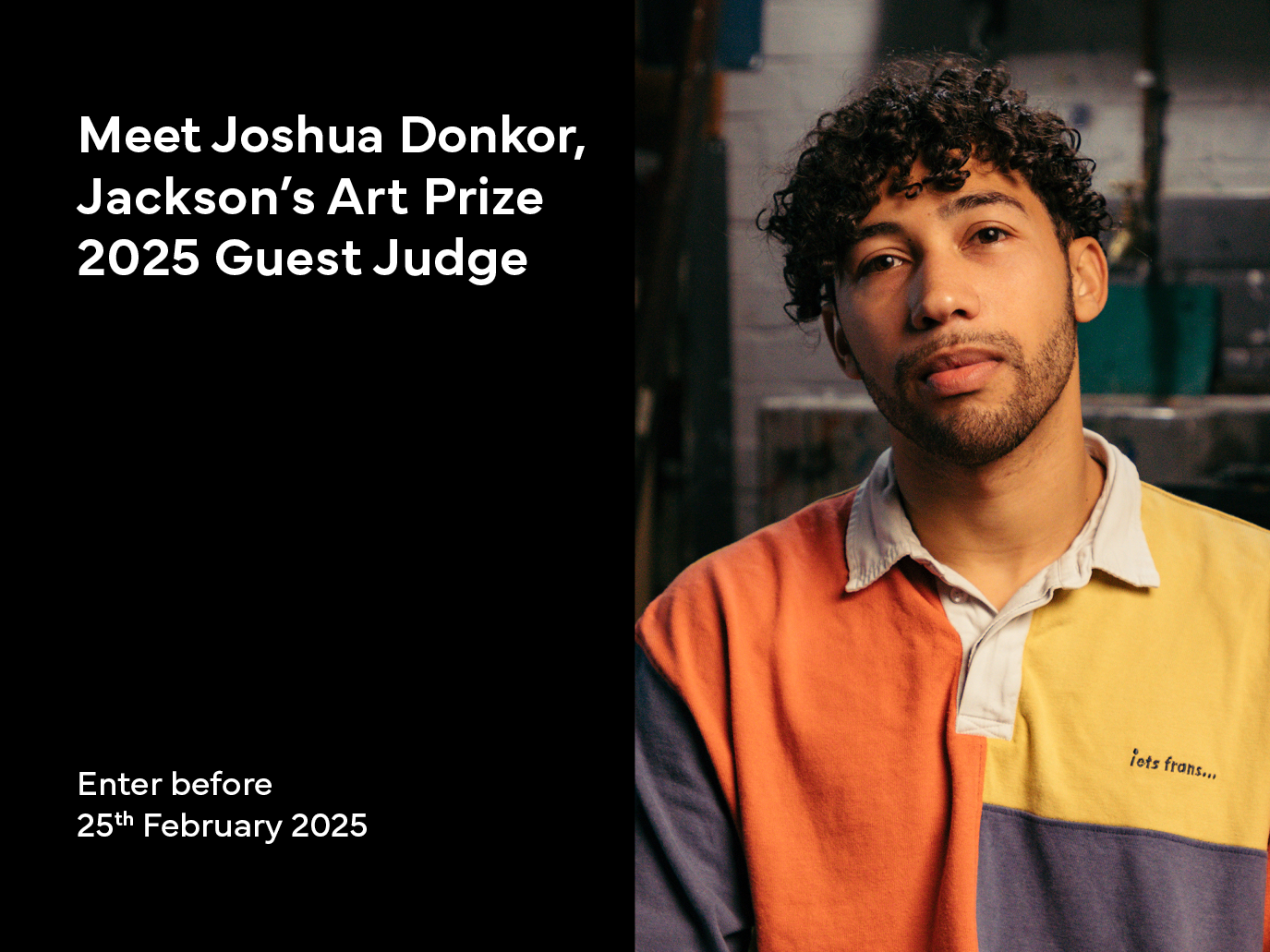 Meet Joshua Donkor, Jackson's Artwork Prize 2025 Visitor Decide - Artshow24