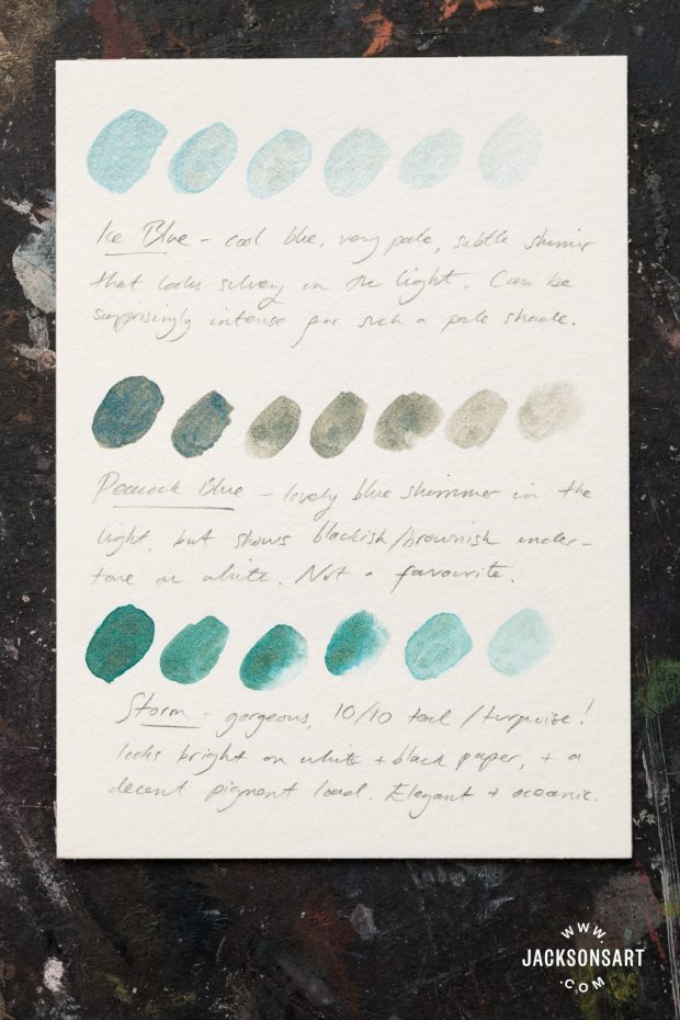 Review of New Coliro Pearlcolor Watercolours - Jackson's Art Blog