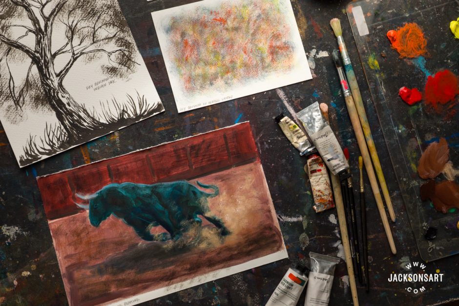 Dry Brush Painting Techniques for Oil, Acrylic, Watercolour, and Ink ...