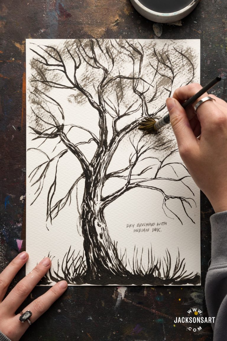 Dry Brush Painting Techniques for Oil, Acrylic, Watercolour, and Ink ...