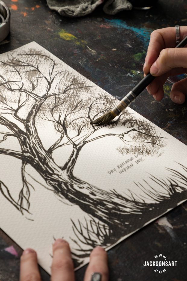 Dry Brush Painting Techniques for Oil, Acrylic, Watercolour, and Ink ...