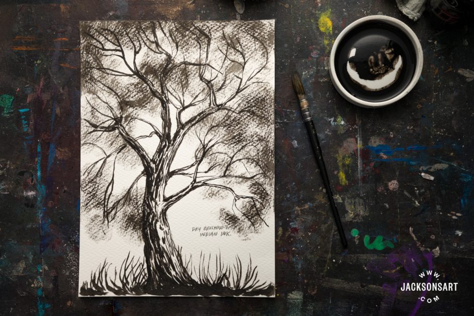 Dry Brush Painting Techniques for Oil, Acrylic, Watercolour, and Ink ...