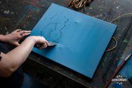 Grattage Painting Techniques Using Found Materials - Jackson's Art Blog