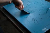 Grattage Painting Techniques Using Found Materials - Jackson's Art Blog