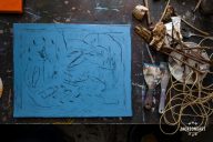 Grattage Painting Techniques Using Found Materials - Jackson's Art Blog