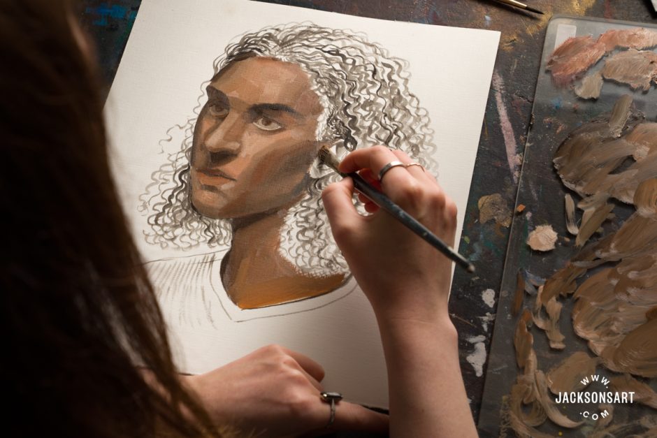The Blocking In Technique for Painting and Drawing - Jackson's Art Blog