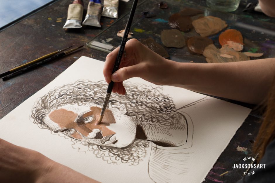 The Blocking In Technique for Painting and Drawing - Jackson's Art Blog