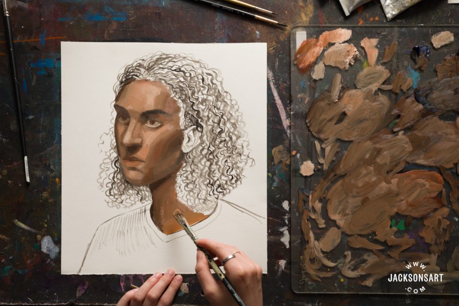 The Blocking In Technique for Painting and Drawing - Jackson's Art Blog