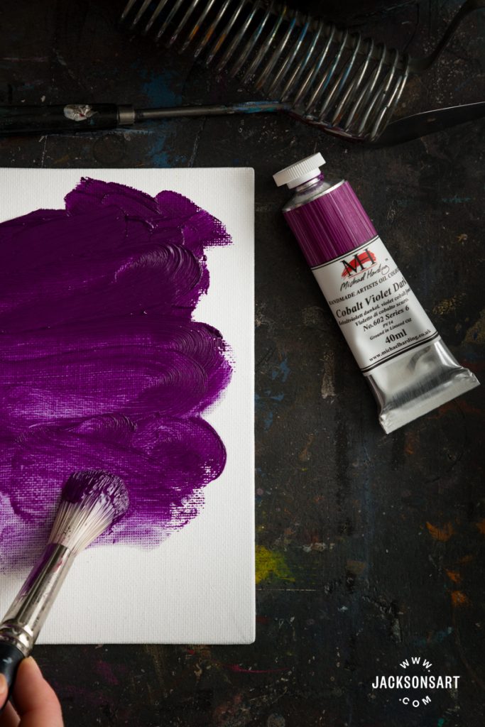 Artist Review of Michael Harding Oil Paint in Cobalt Violet Dark ...