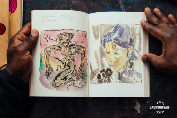 Contained in the Sketchbook of Richard Ayodeji Ikhide - Artshow24