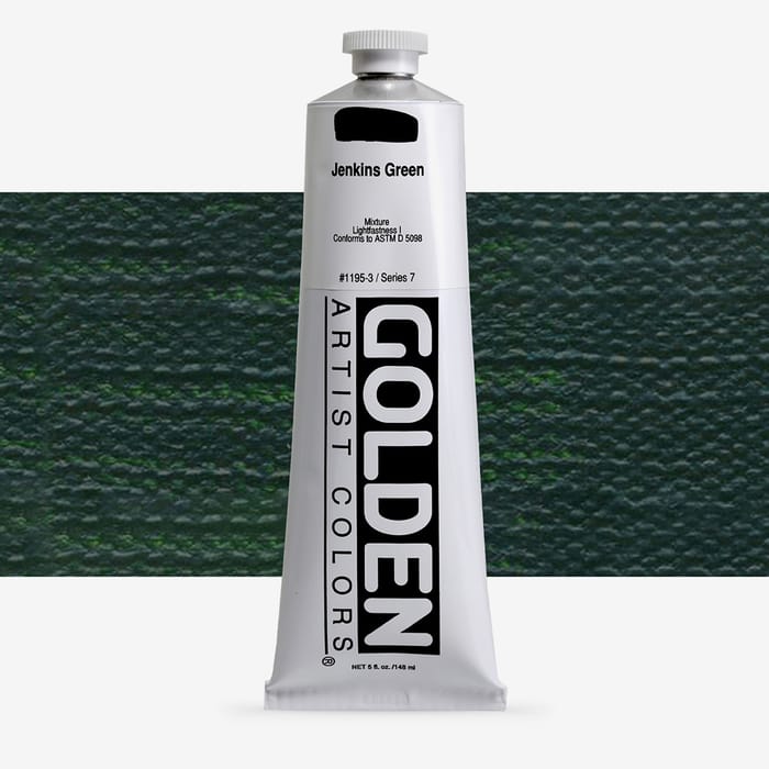 Golden : Heavy Body Acrylic Paint : 150ml : Jenkins Green | Jackson's Art